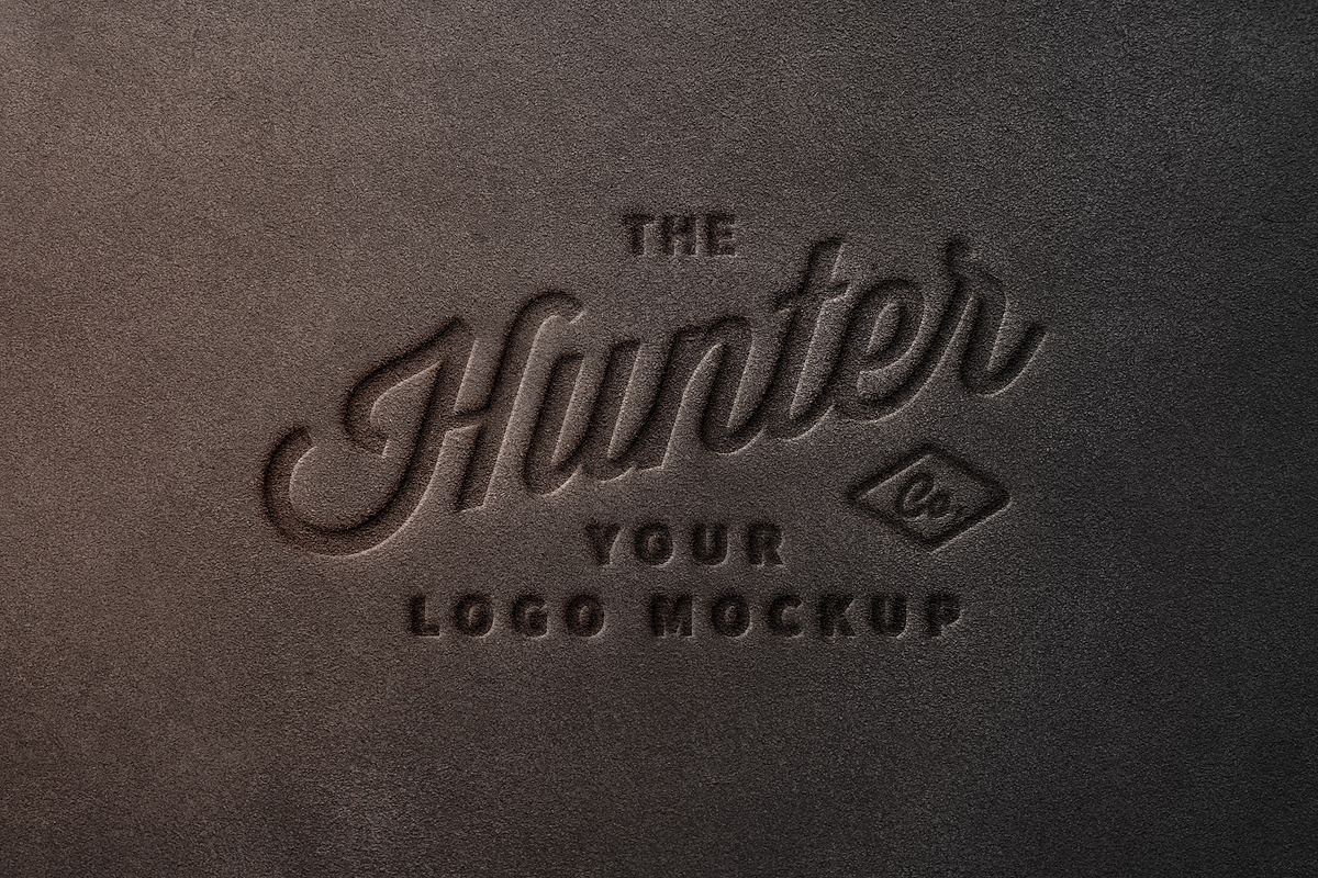 Leather Print Logo Mockup, a Product Mockup by Design Squad