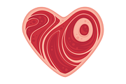 Meat Heart, an Illustration by Schwegel Illustration