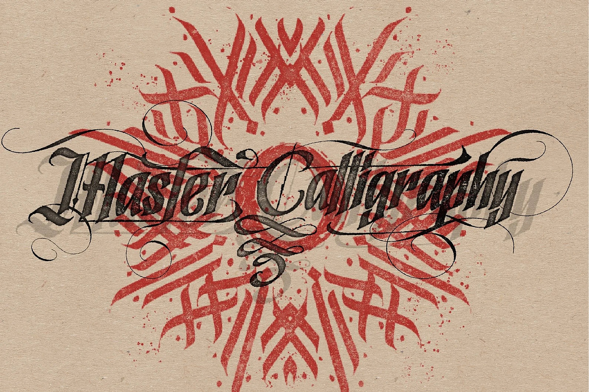 Procreate master calligraphy, a Brush Add-On by Studio.Valhalla