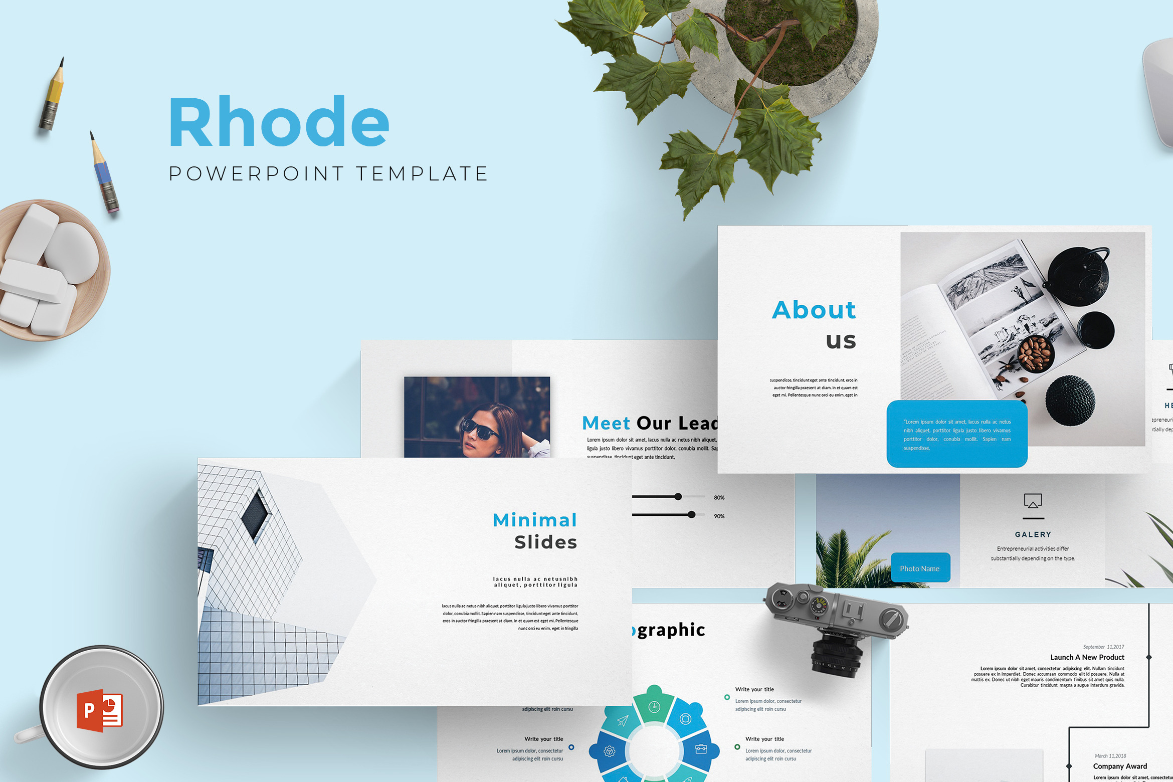 Rhode - Powerpoint Template, a Presentation Template by AQR Studio