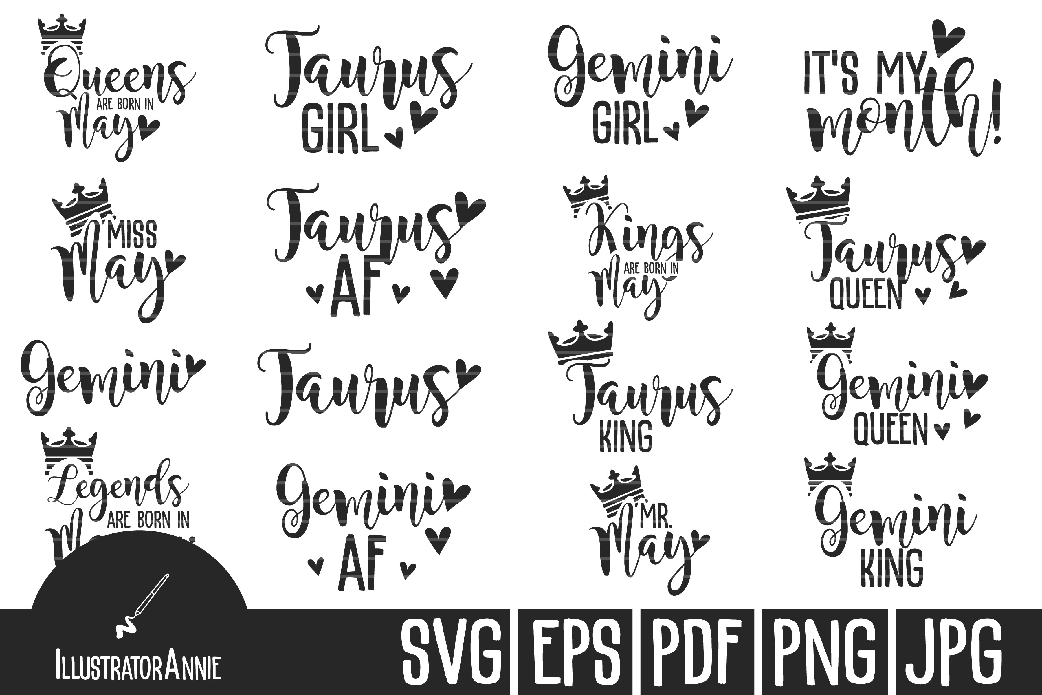 May birthday SVG bundle, an Object Graphic by IllustratorAnnie