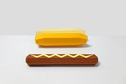 DIY Hotdog - 3d papercraft, a Templates & Theme by PAPER amaze