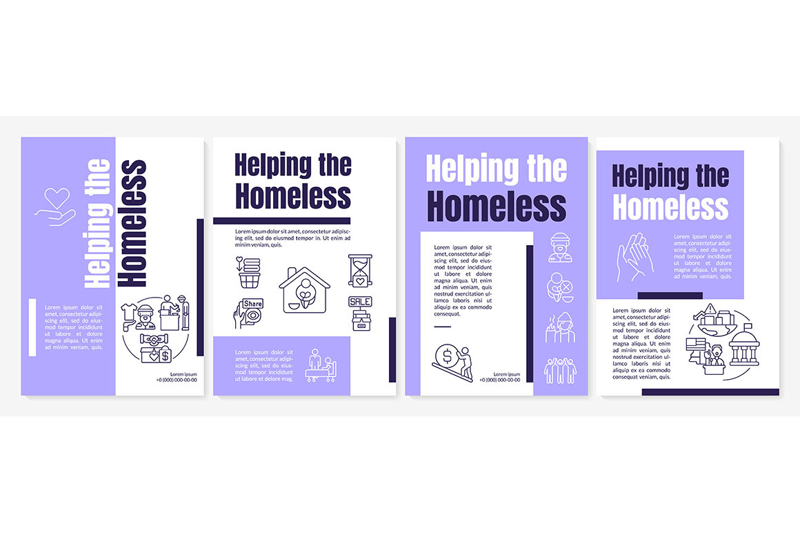 Assisting homeless people brochure, a Brochure Template by bsd studio ...