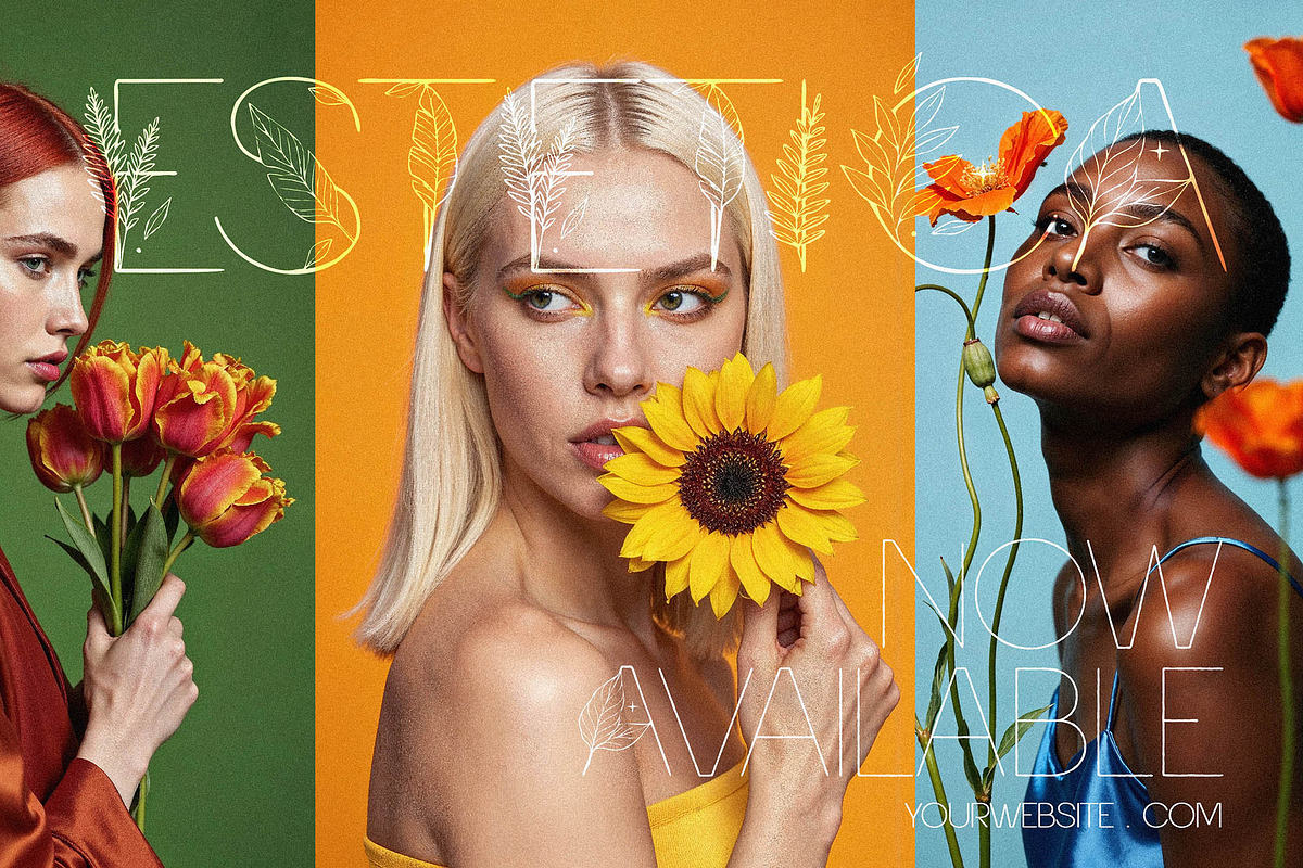 Tropic Summer - Botanical Luxury Dis, a Symbol Font by AndrewPixelType