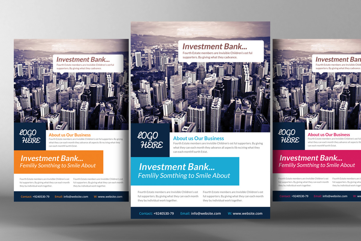 5 Business Promotion Flyers Bundle, a Templates & Theme by ...