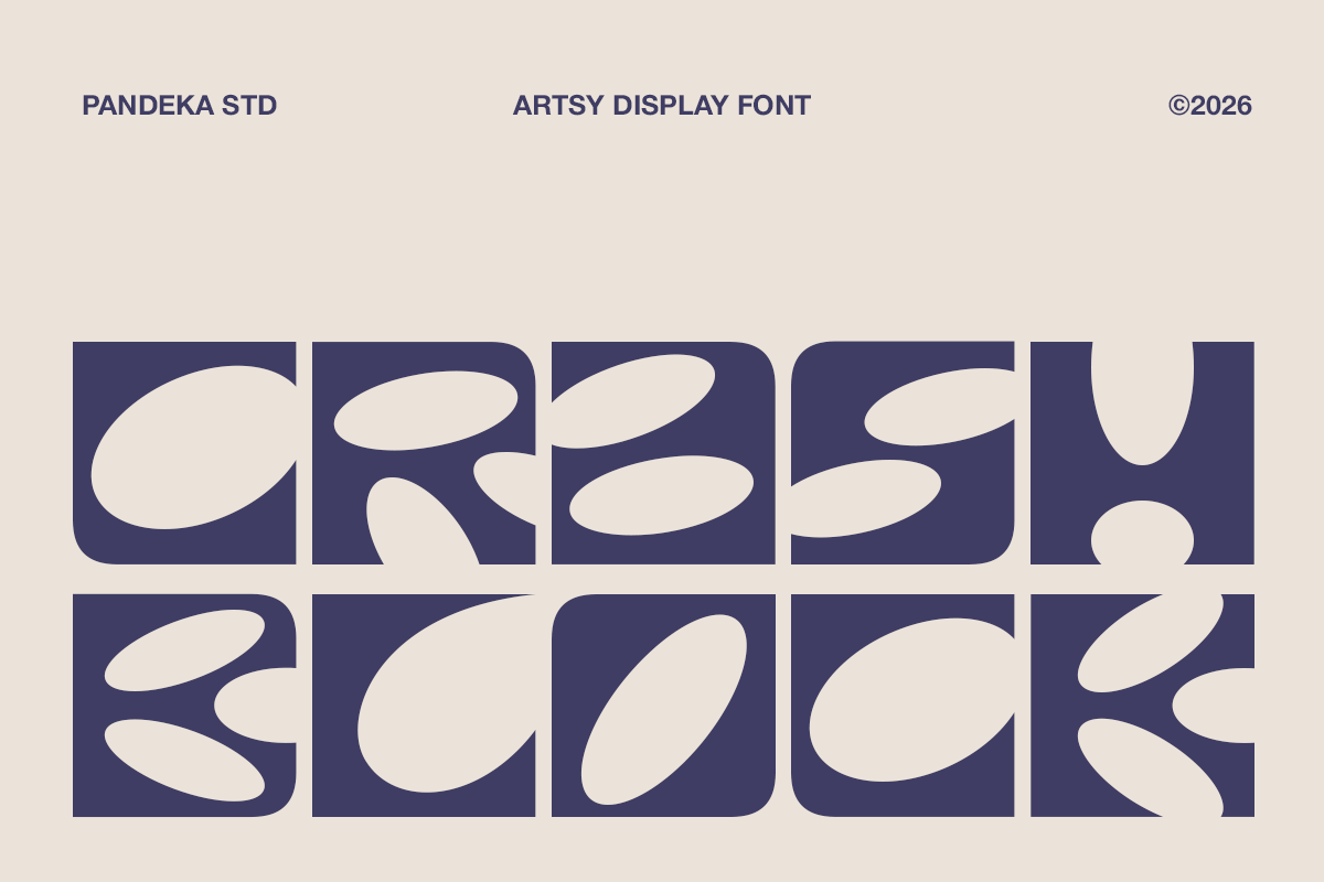 Crash Block - Artsy Display Font, a Sans Serif Font by Pandeka Studio
