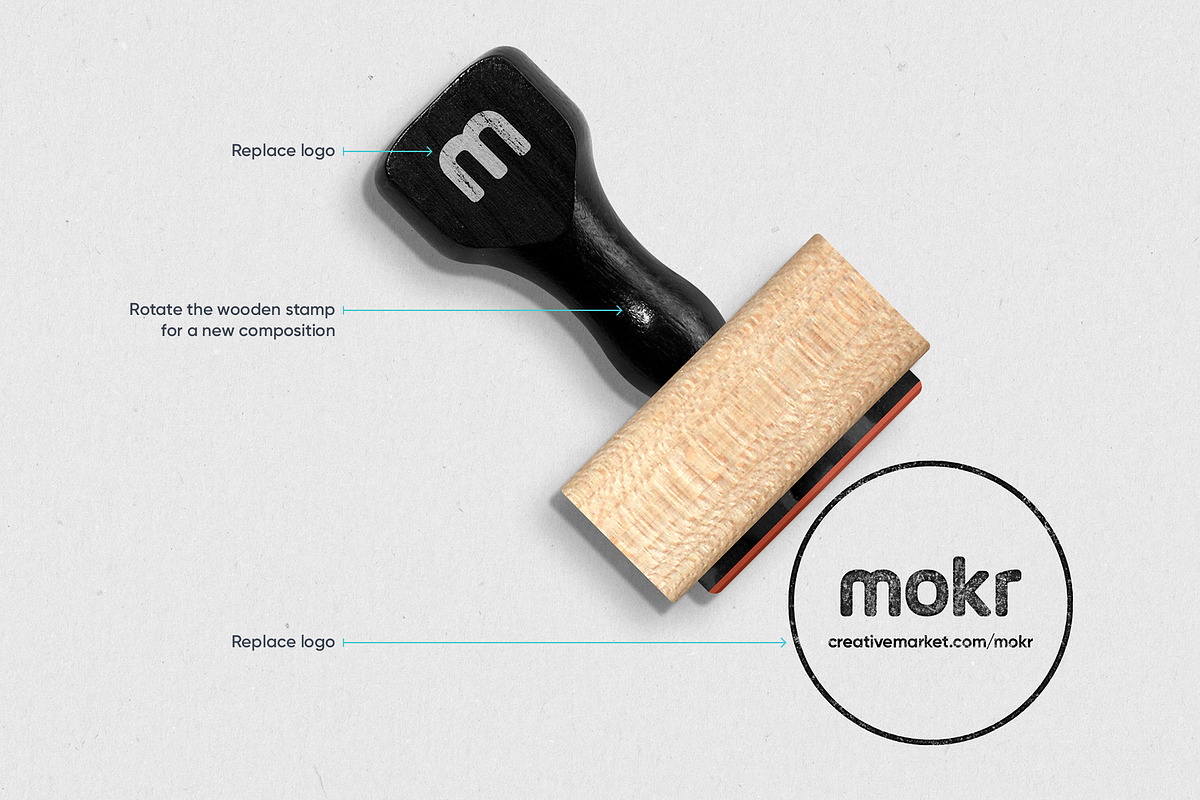 Ink Stamp Mockup Psd, an Apparel Mockup by Mokr | Creative Market