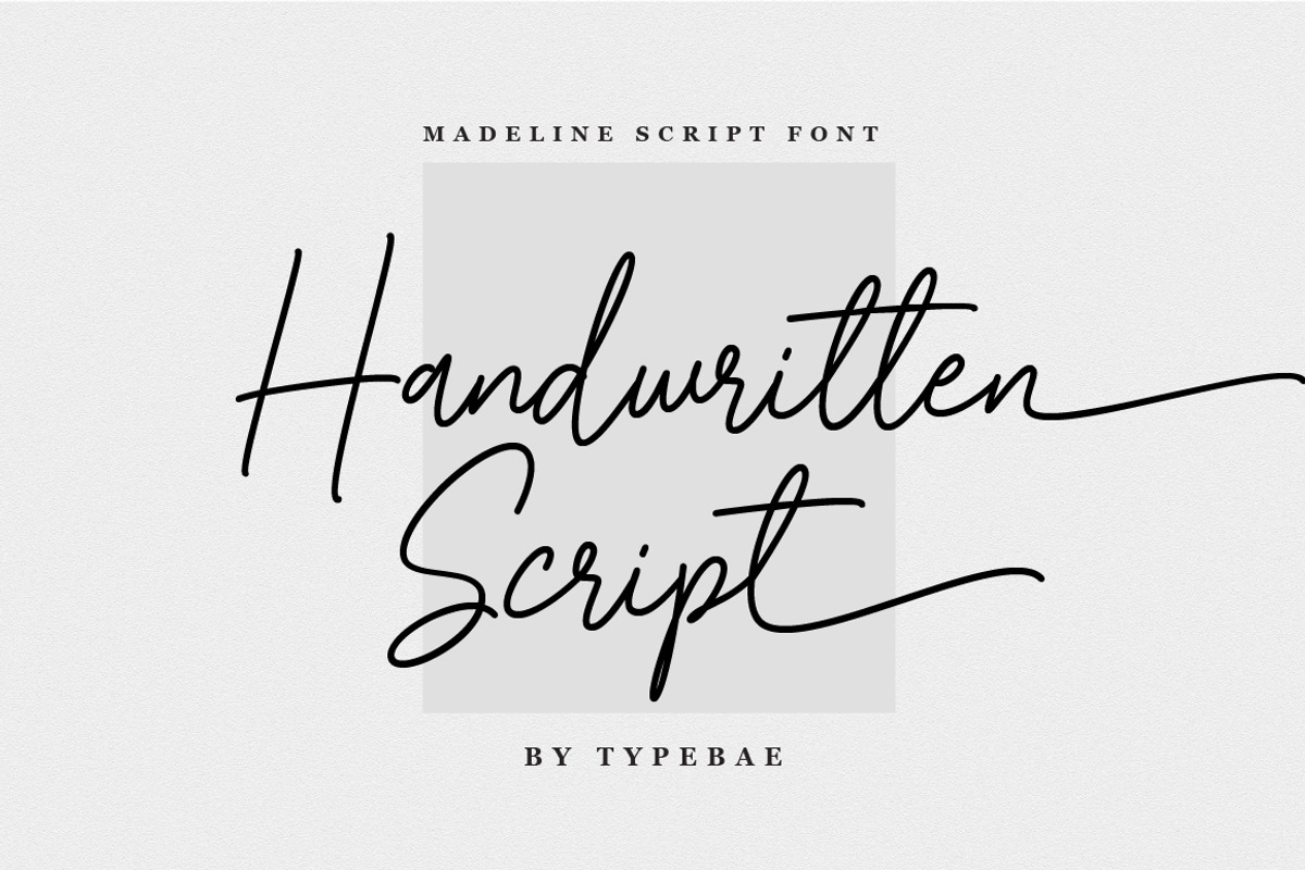 Madeline - Script Font with Swash