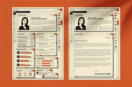 Envelope CV Template | Resume Templates ~ Creative Market