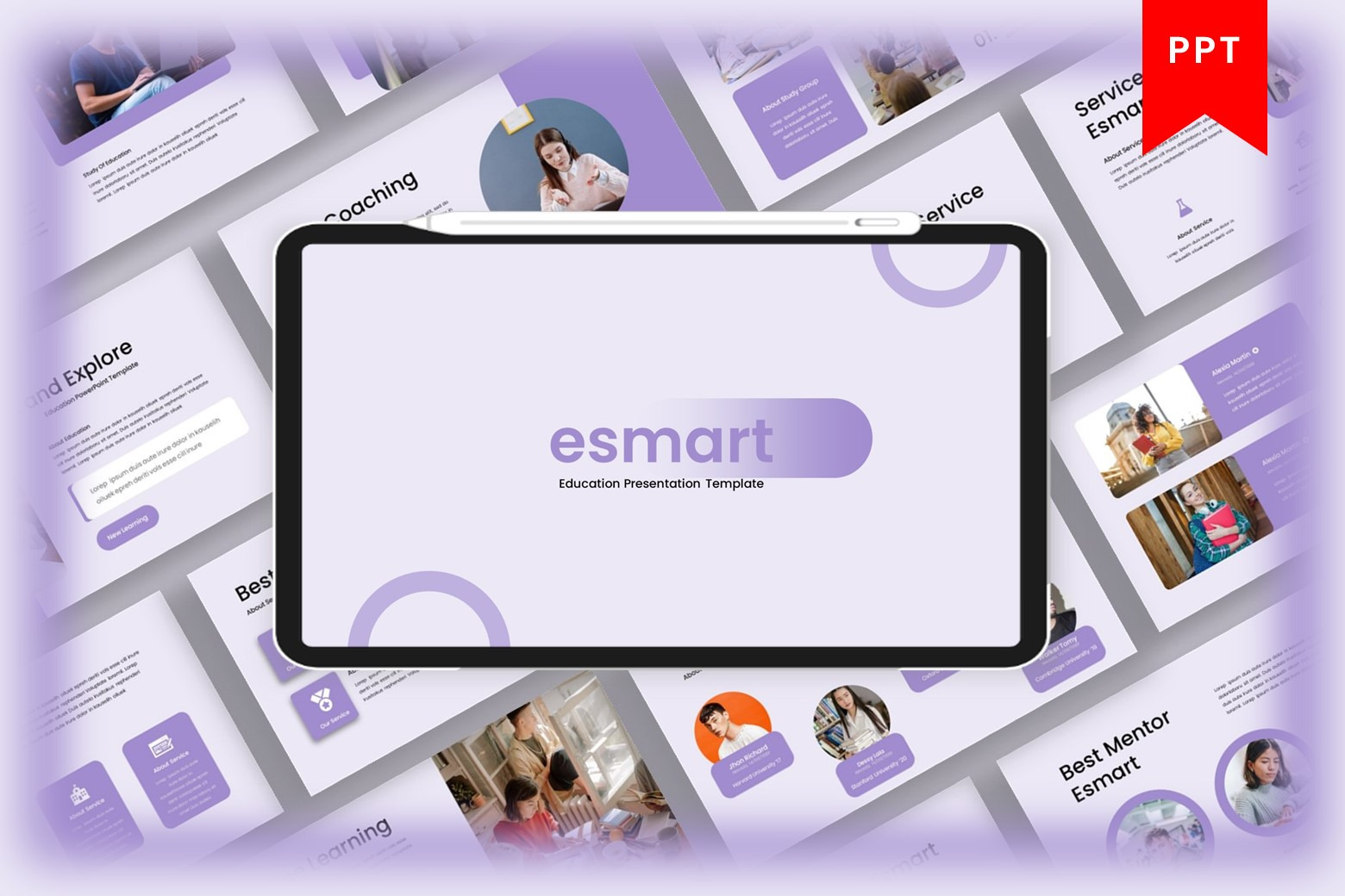 Esmart – Education PowerPoint, a Presentation Template by kreatifreya