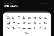 Pilates icons, an Outline Icon by Dune