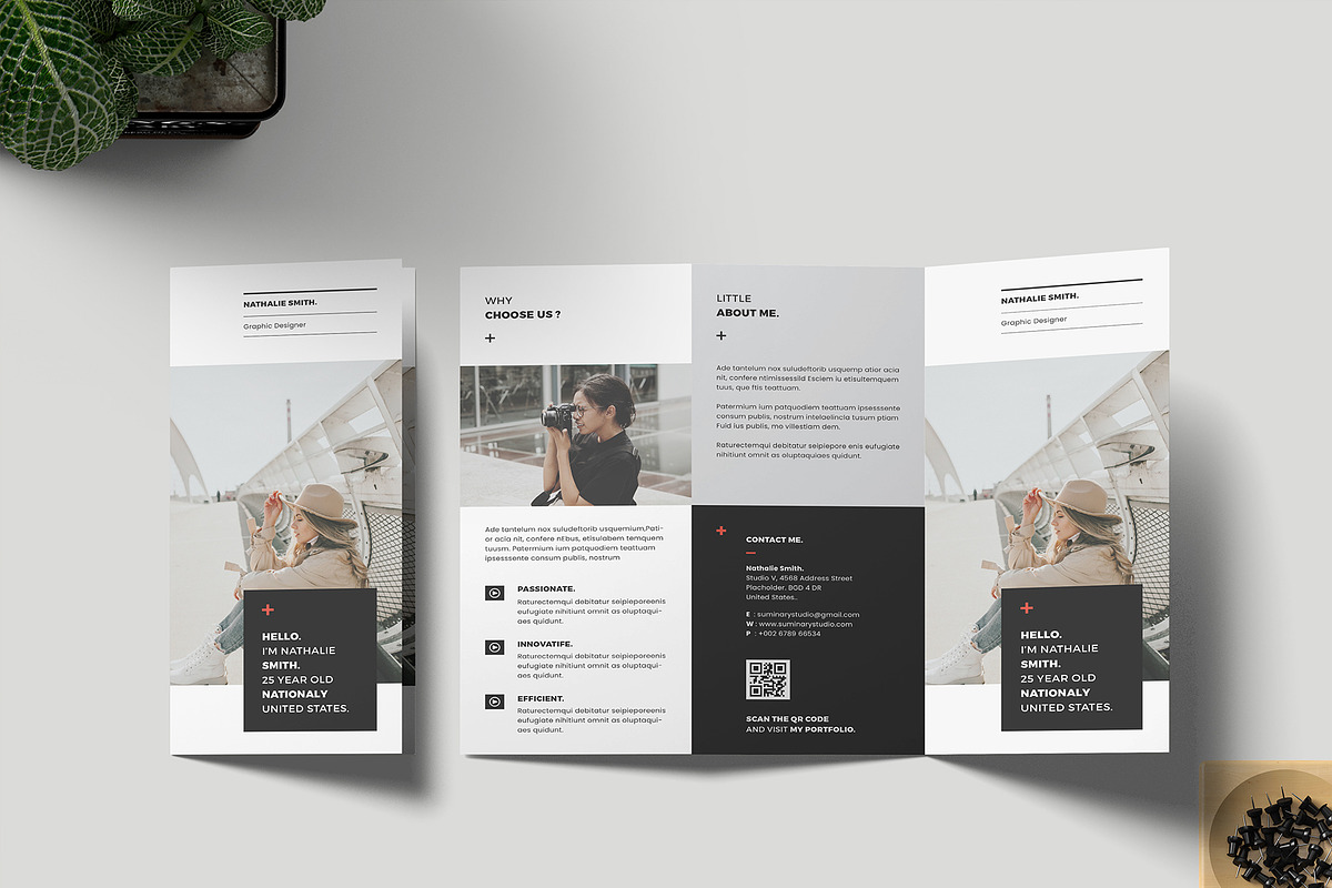 Brochure Resume Trifold Template