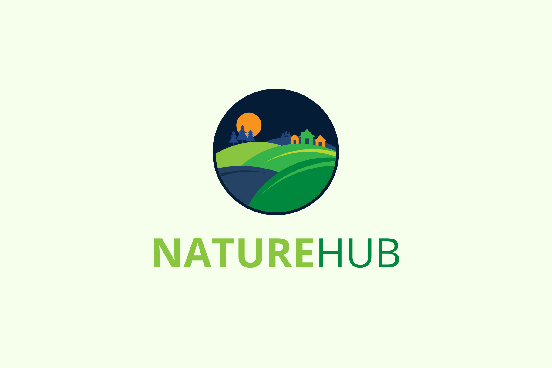 Nature Hub Logo, a Branding & Logo Template by Maraz Logo