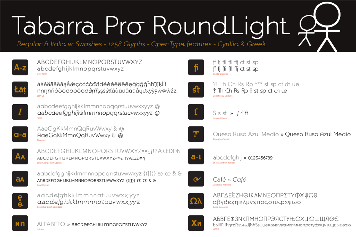 Tabarra Pro Round Light, a Sans Serif Font by deFharo | tabarra pro ...