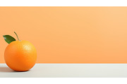 clean minimal orange background ai, an Abstract Photo by pikepicture