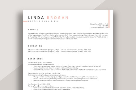 Water Color CV-Resume Template *C | Resume Templates ~ Creative Market