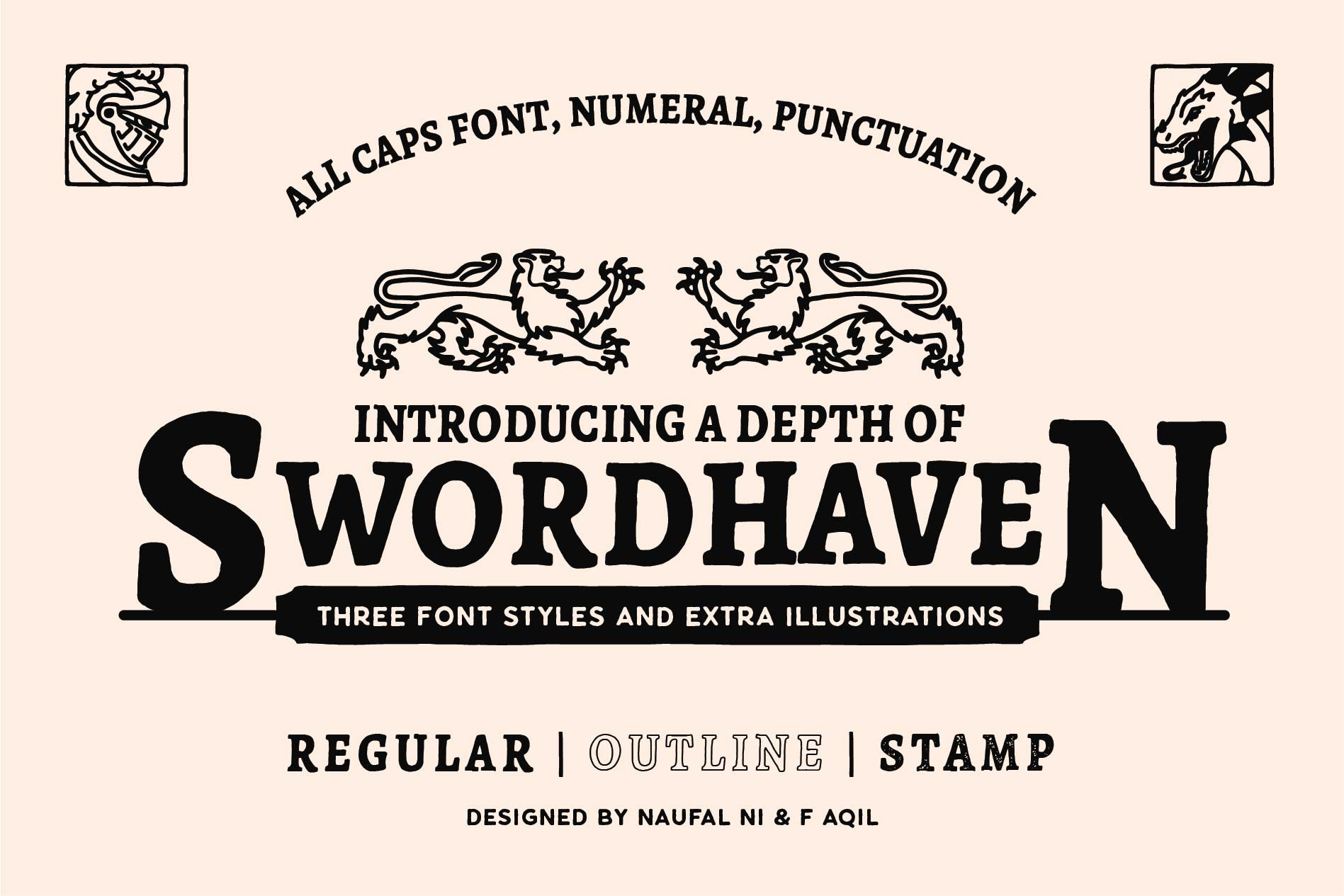 SWORDHAVEN - Extra Illustrations, a Serif Font by NFLNI