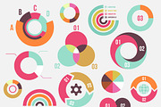 Circle charts, an Illustration by Microvector