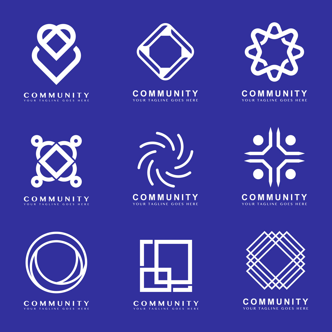 Community branding logo design | Work Illustrations ~ Creative Market