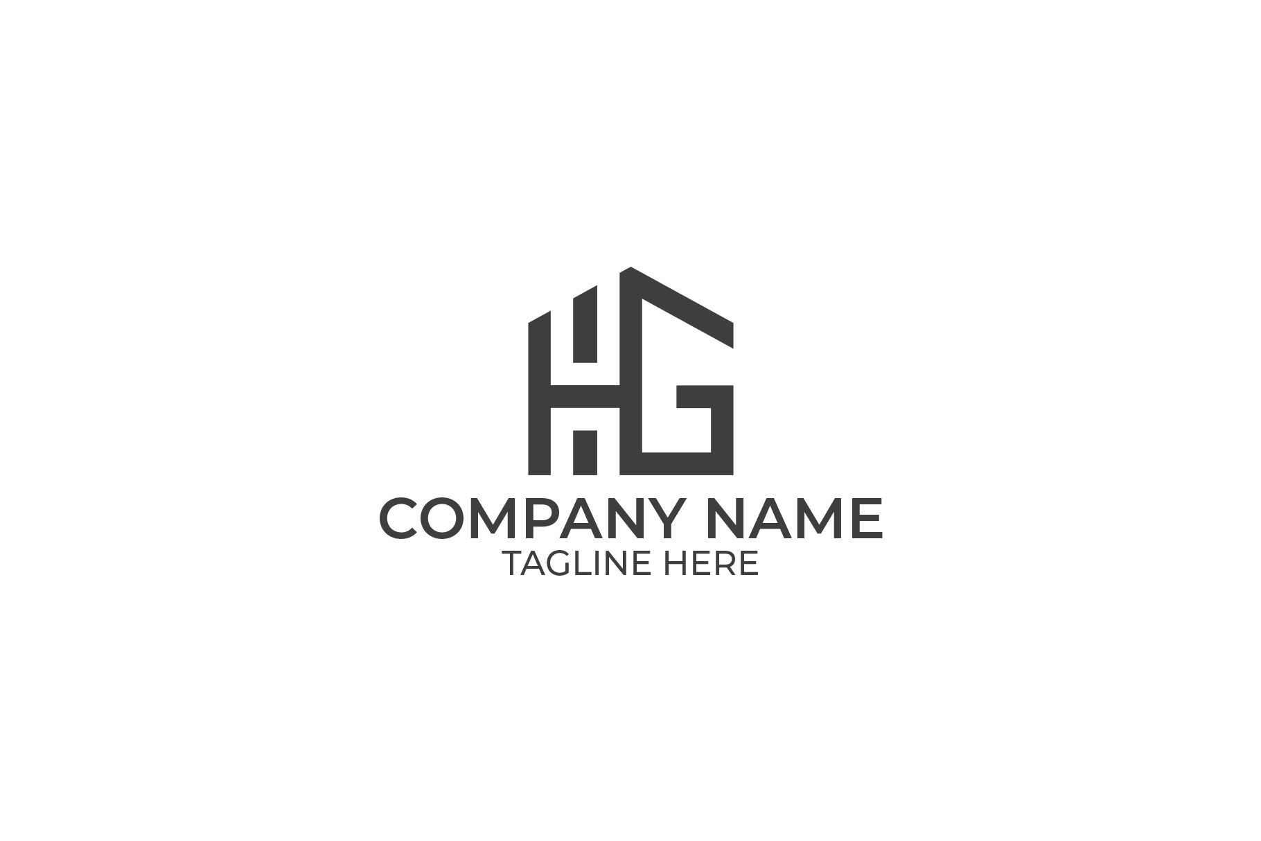 HG Monogram Logo, a Branding & Logo Template by GranzCreative