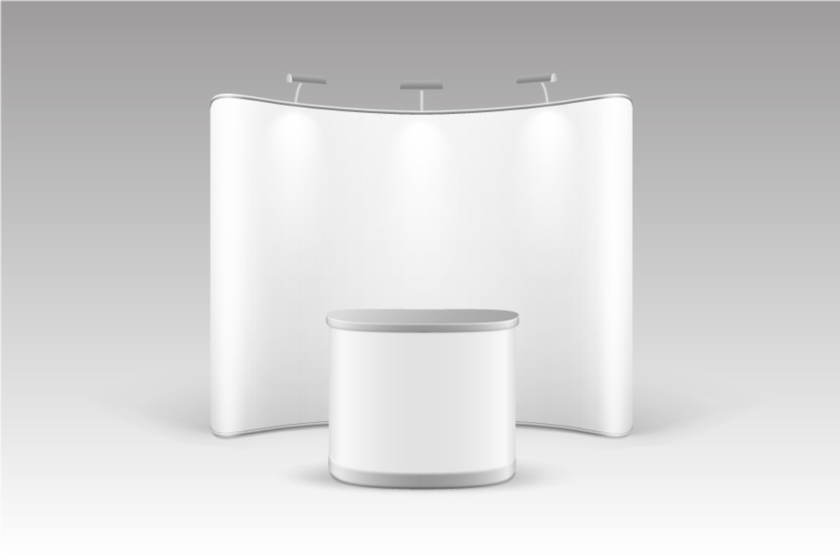 Vector Advertising Stands Set, a Print Template by Zonda