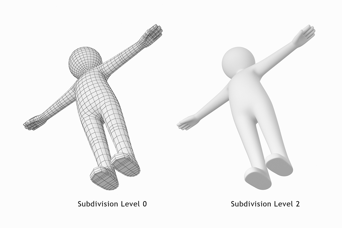 Stickman in T-Pose Prepared for Rig, a Characters & Person 3D Model by ...