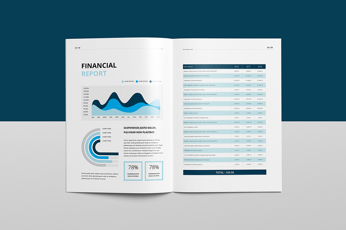 Annual Report 2023 | 28 Pages, a Brochure Template by Pro-Gh