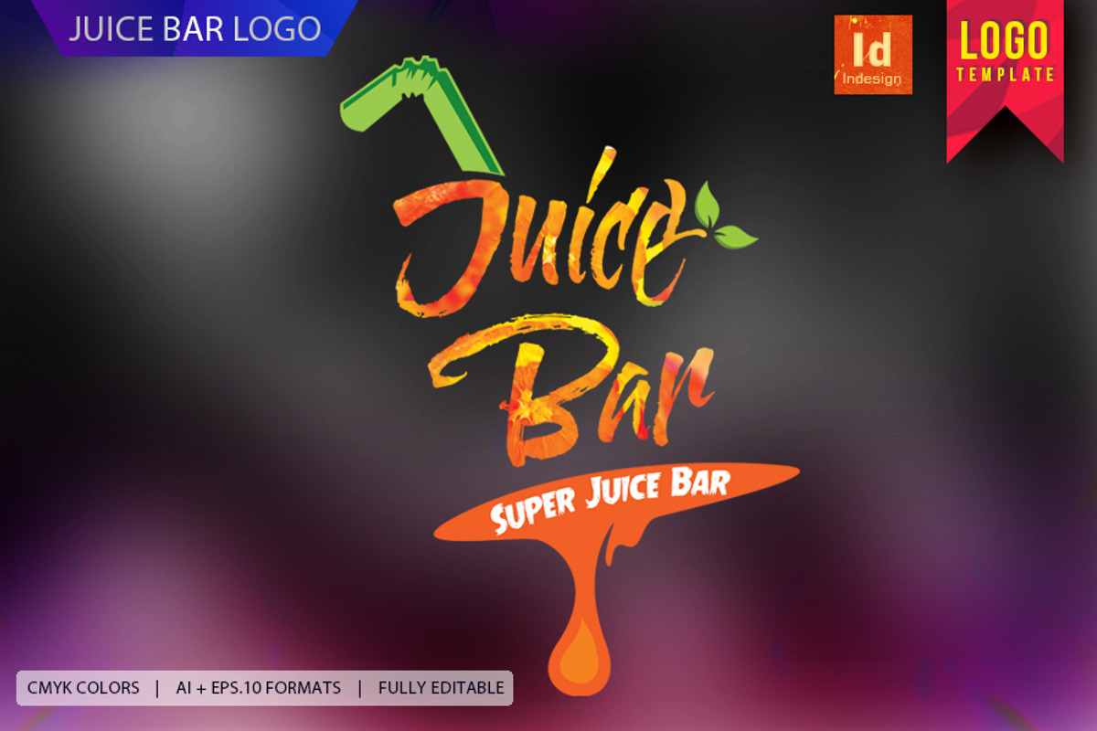Juice Bar Logo Template, a Branding & Logo Template by Micro Designs