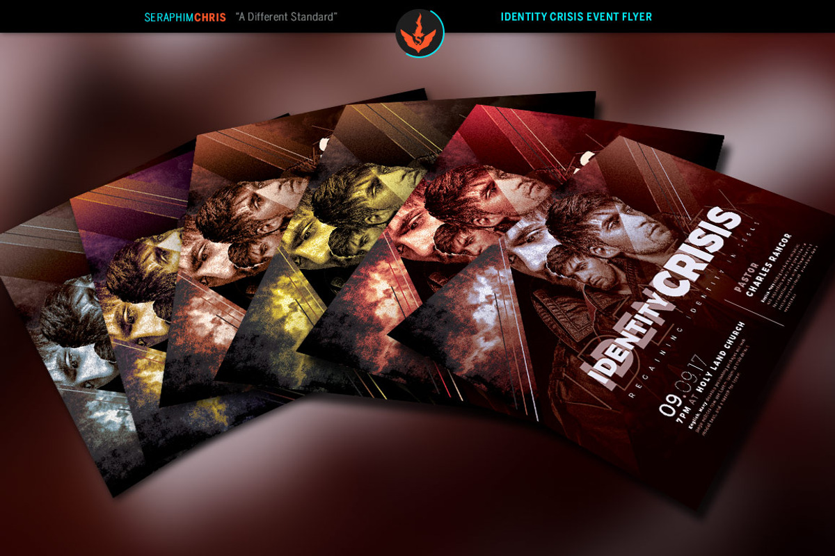 Identity Crisis Flyer Template, a Flyer Template by SeraphimChris