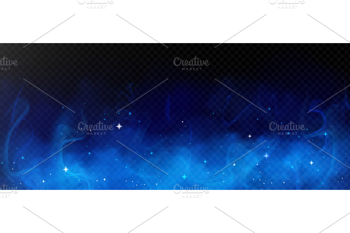 Magic smoke with sparkle dust and, an Illustration by art PVP - market