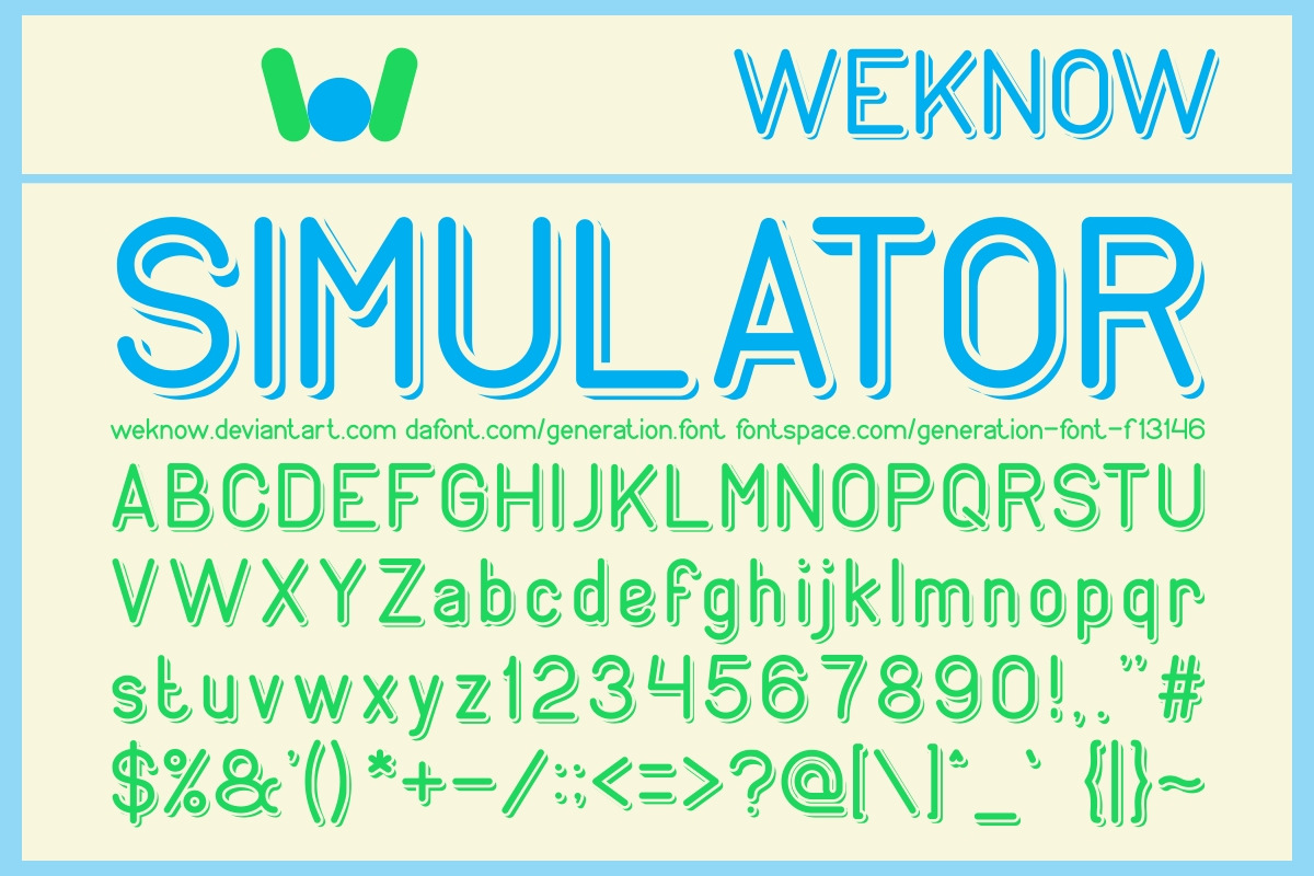generation font