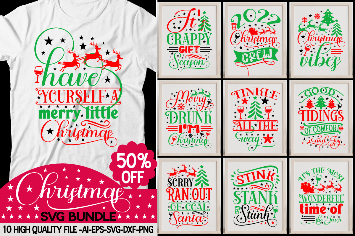 Christmas Svg Bundle, an Object Graphic by GatewayDesign | Creative Market