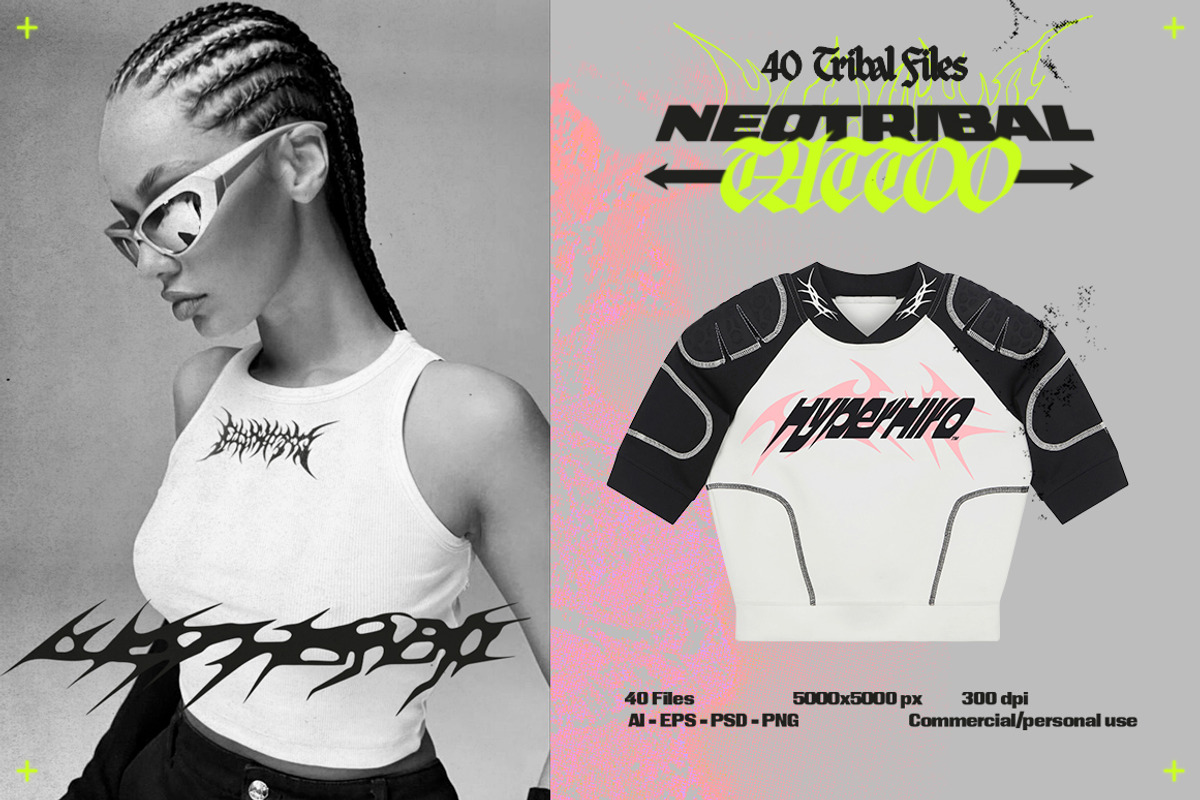 Neo Tribal Tattoo, a Decorative Illustration by HYPER HIROⓇ