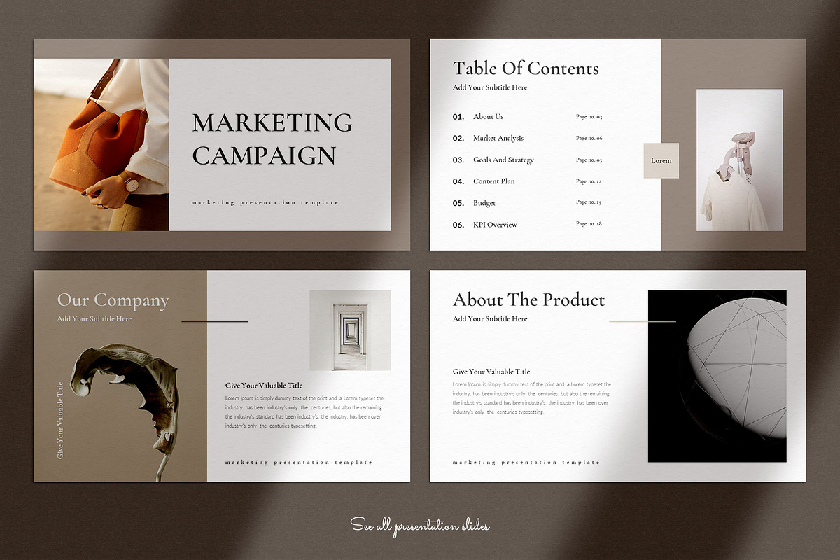 Marketing Campaign Presentation, a Presentation Template by TemplatesForest