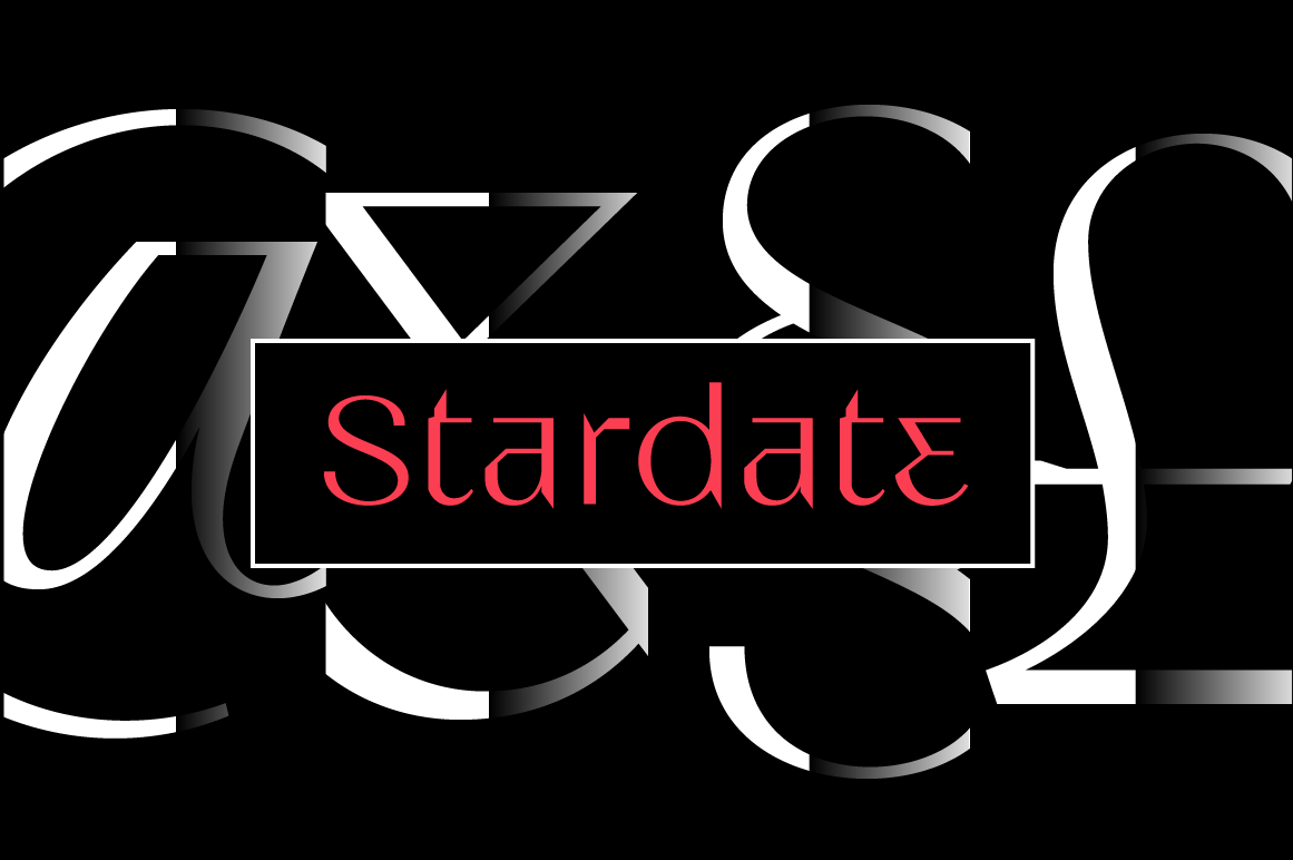 Stardate Typeface, a Sans Serif Font by Yury Veselov