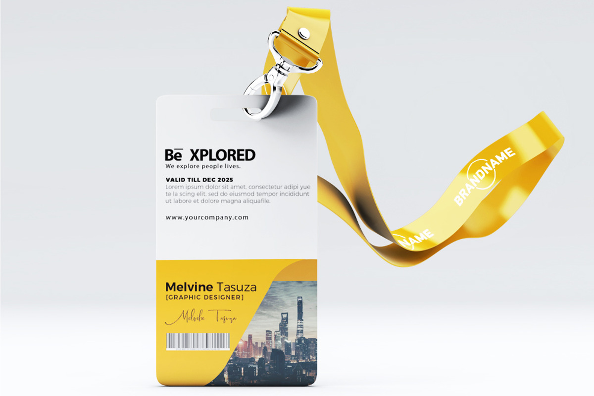ID Card Bundle Template 10 cards, a Stationery Template by Design Up