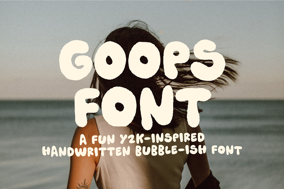 Goops! A handwriting bubble font!
