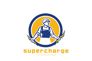 Supercharge Lithium Batteries Logo, a Branding & Logo Template by ...