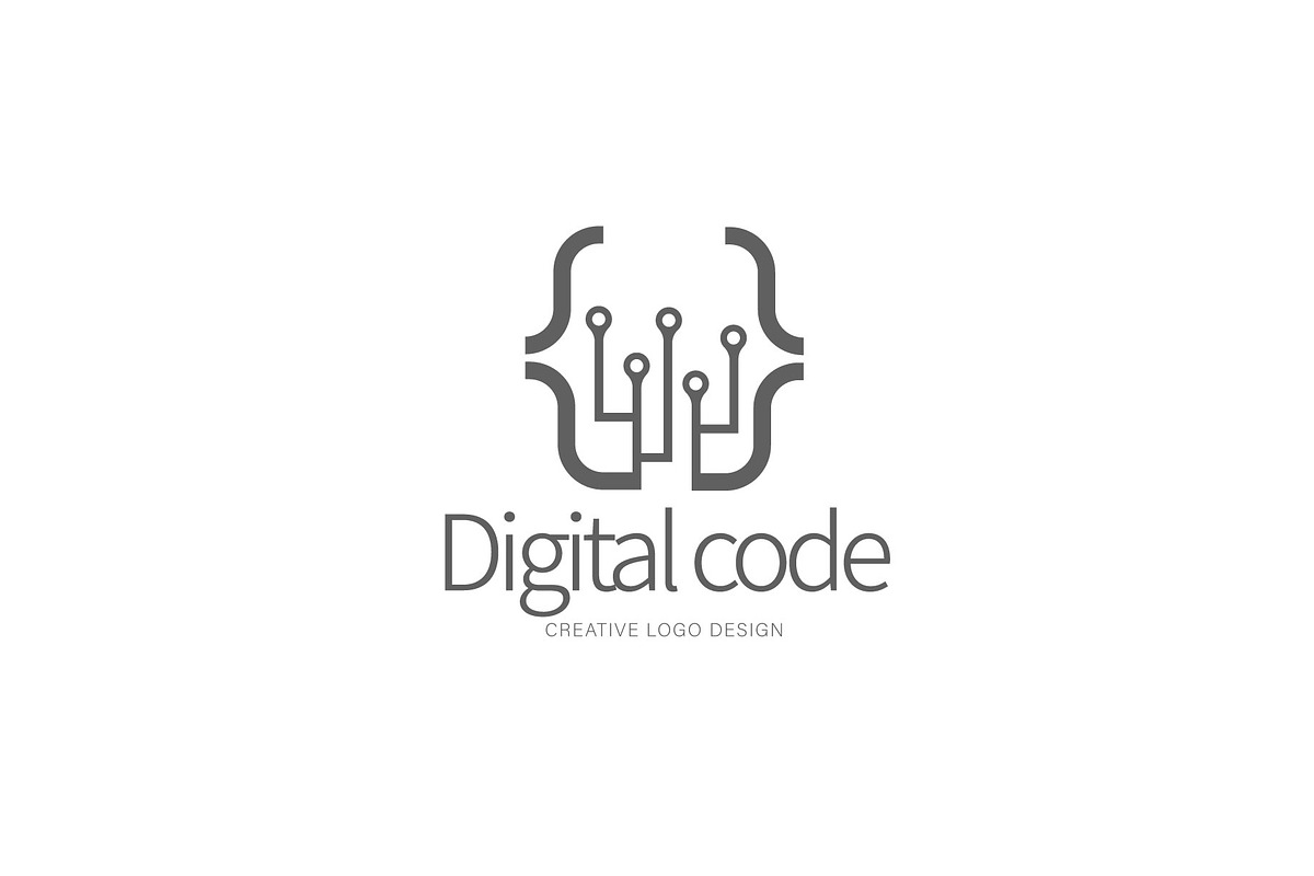 Digital code logo | Creative Market