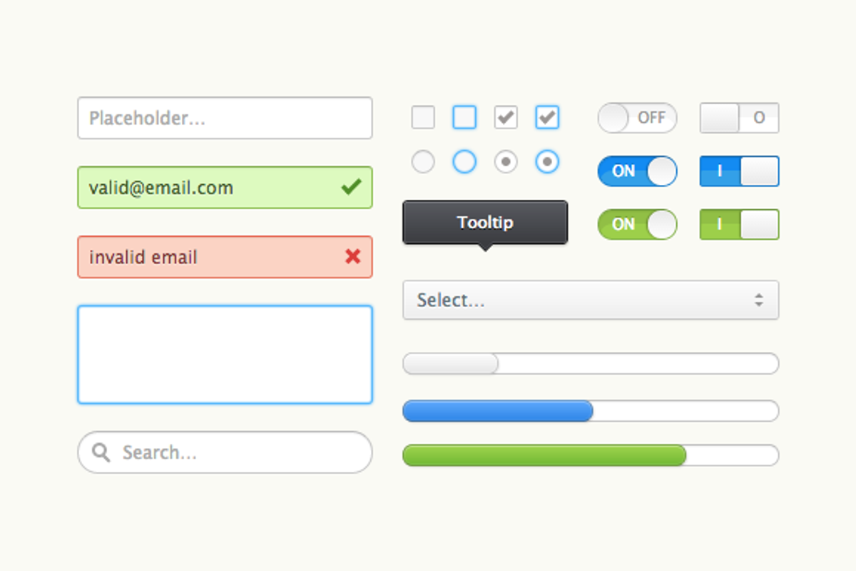 Colorful CSS UI Kit, an UI Kit Template by CSSFlow