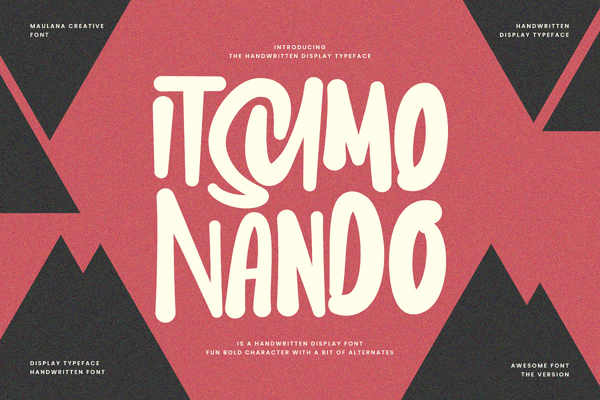 Itsumo Nando Display Font, a Sans Serif Font by Maulana Creative