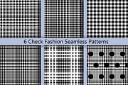 6 Check Seamless Patterns | Graphic Patterns ~ Creative Market