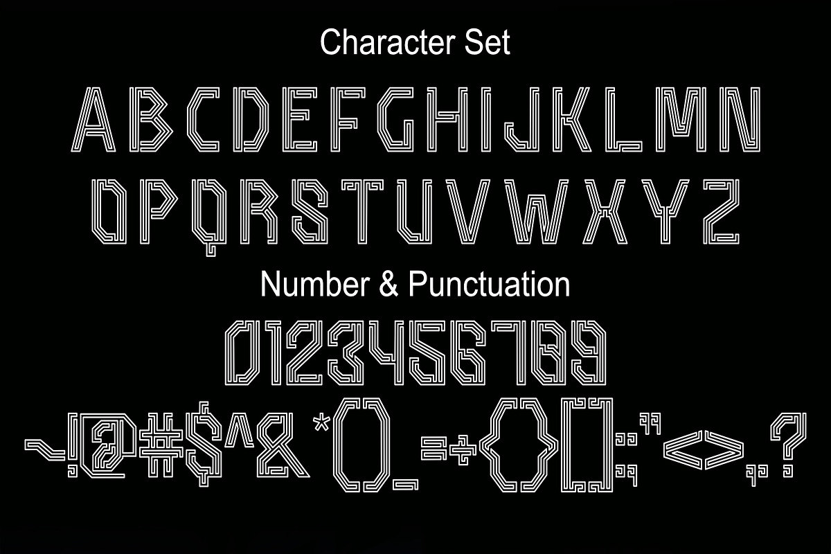 Sarkeo | Modern Futuristic Font, a Symbol Font by Sealoung