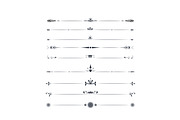 Set of page design elements, a Decorative Illustration by SkyVectors