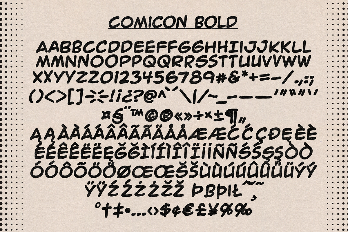 Comicon | Comic Type Pack!, a Sans Serif Font by StudioWorks