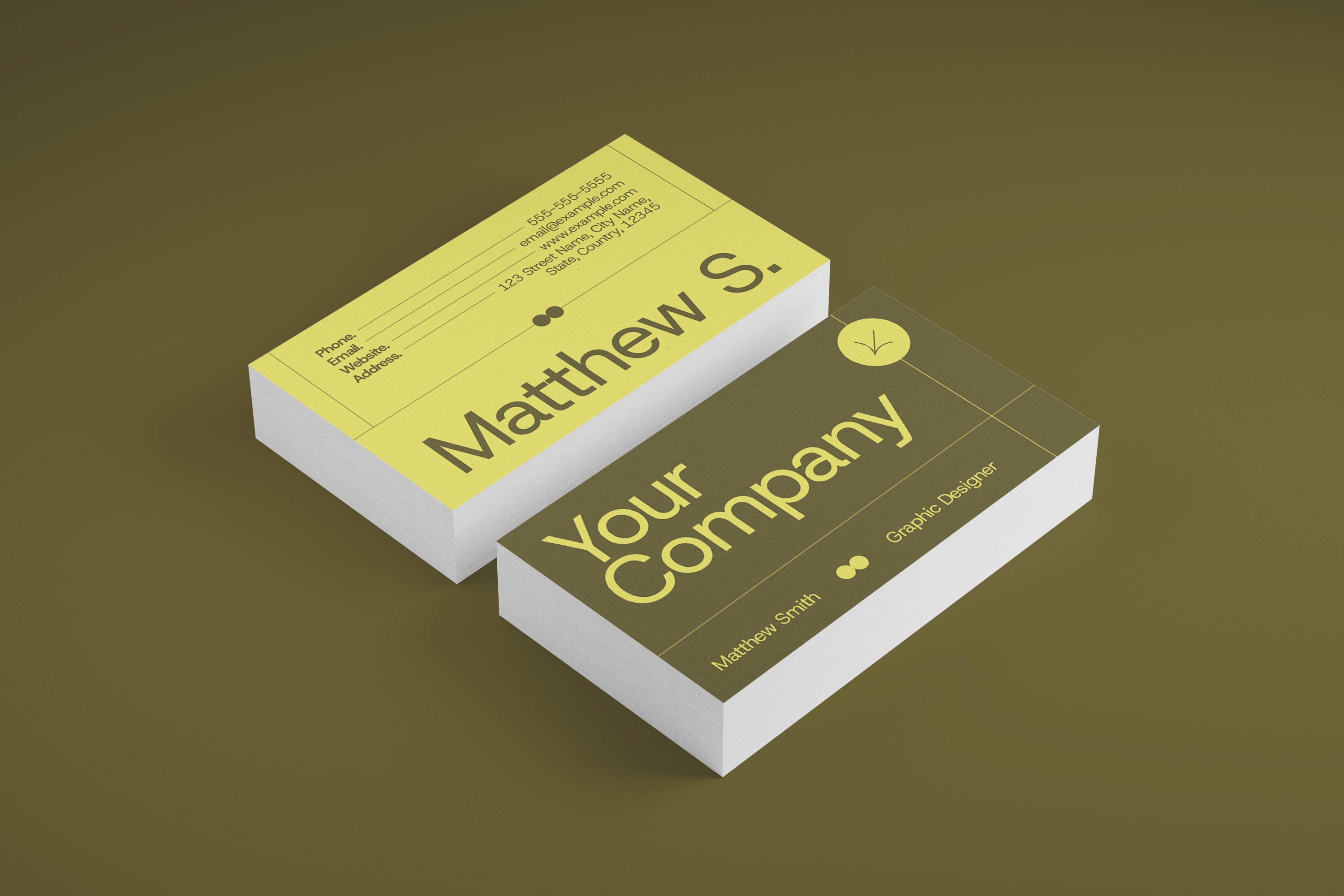 Company Business Card, a Business Card Template by graphicook