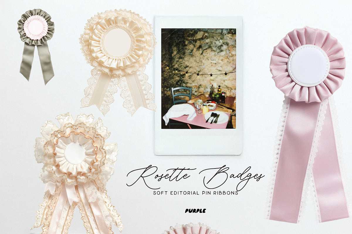 Rosette Badges: Pin Ribbons Pack