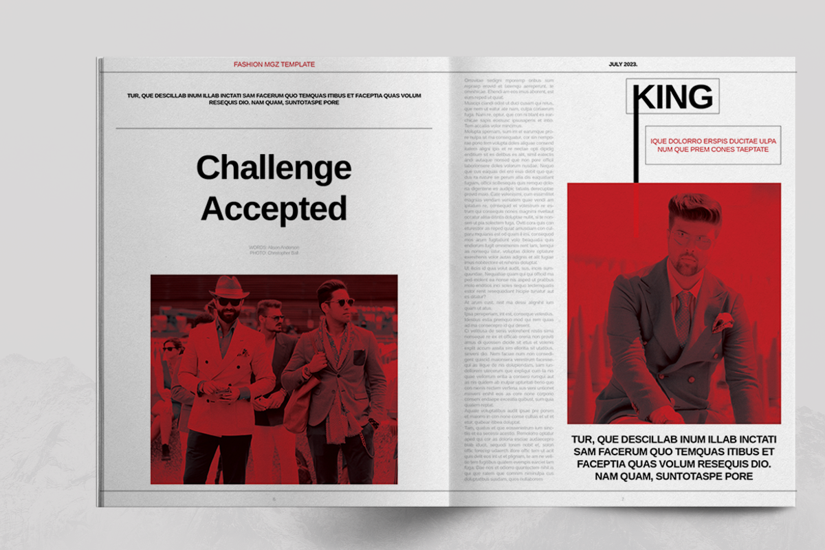 Fashion Style Magazine Layout
