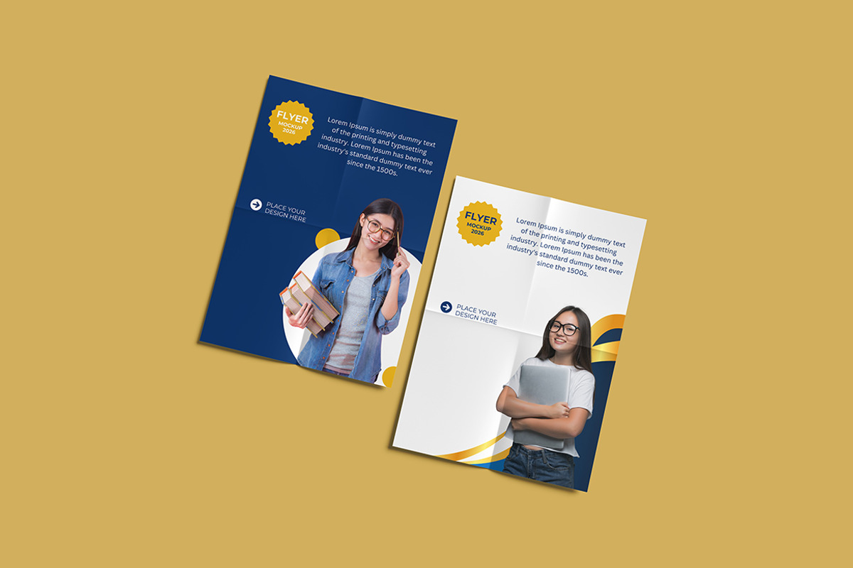 A4 Flyer Mockup, a Books & Magazine Mockup by seramoe