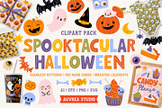 Spooktacular Halloween Clipart pack